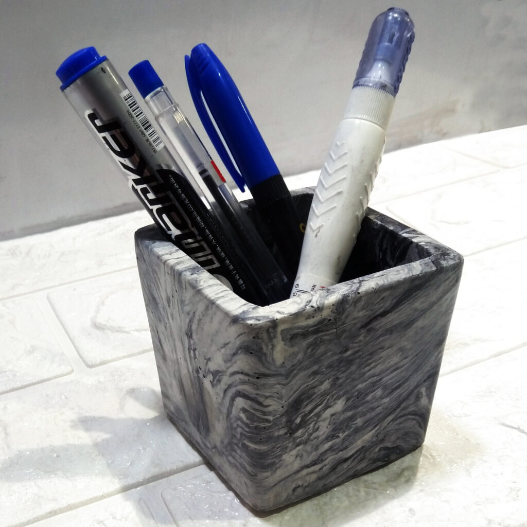 Flora Model – Botanical-Inspired Stone Desk Pen Holder - ShopiPersia