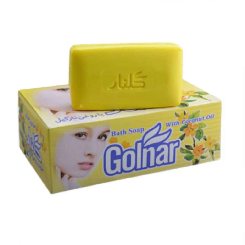 Golnar Soap Bar with Coconut Oil Yellow Color (6 Bars) - ShopiPersia