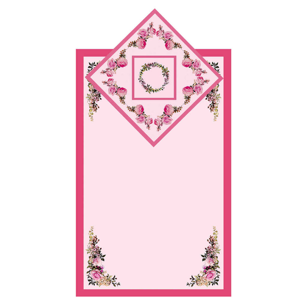 Islamic Prayer Mat Pink Velvet Sajadah with Vintage Floral Design ...