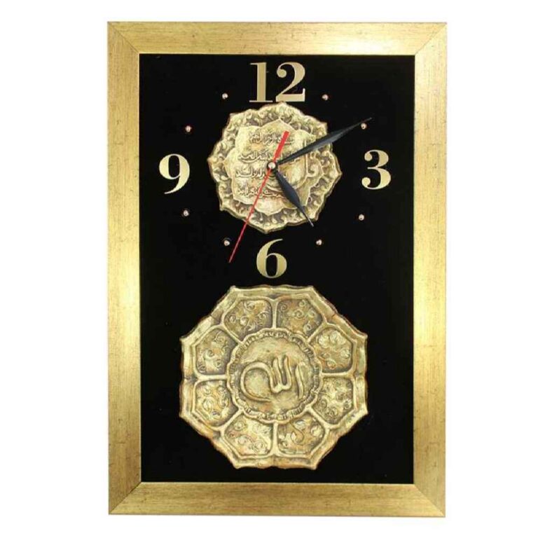 Islamic Wall Clock with the Design Twelve Imams - ShopiPersia