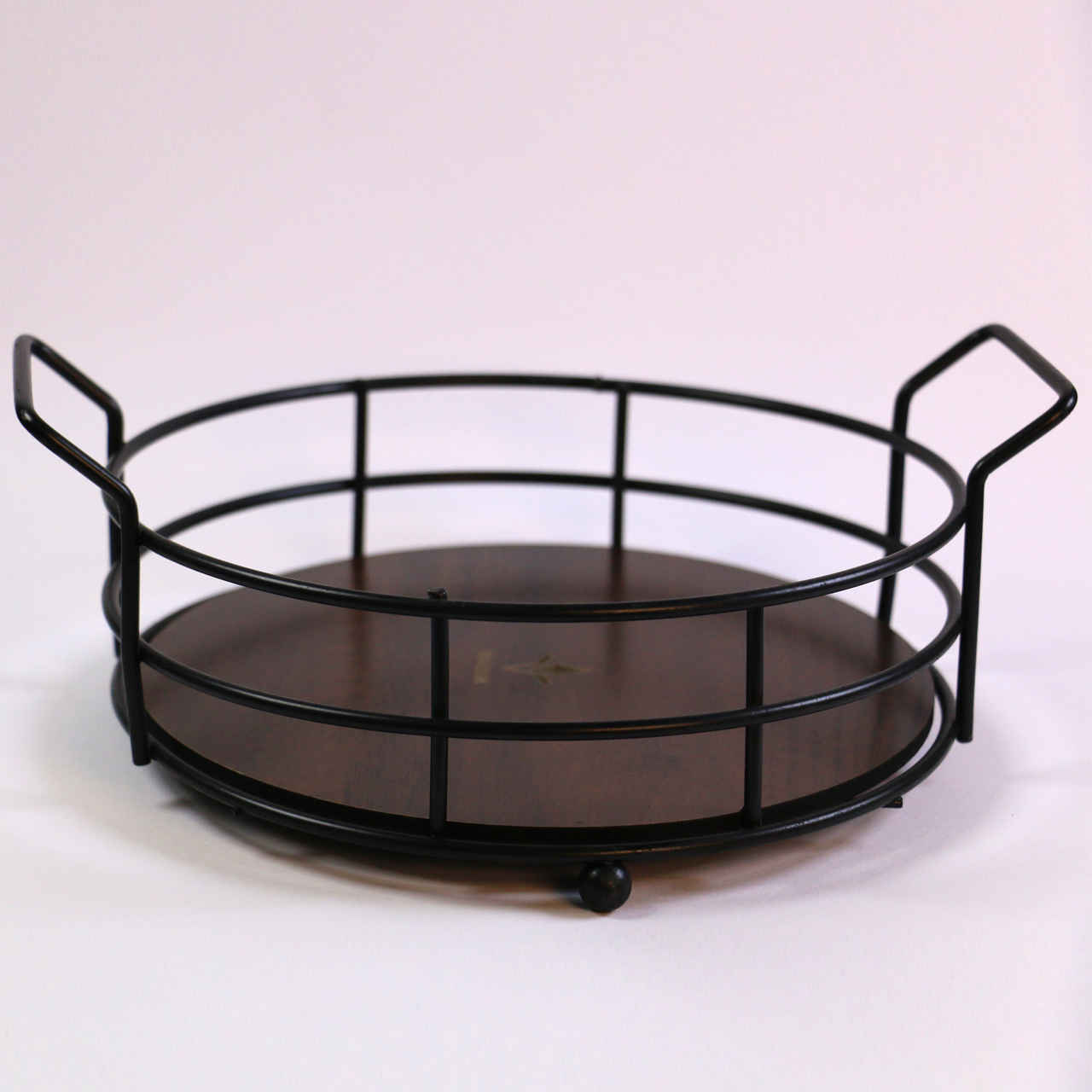 Metal Wire Fruit Basket With Detachable Wooden Base - ShopiPersia