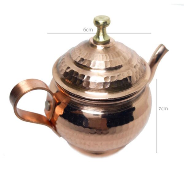Copper Saffron Infuser Teapot Handcrafted Using Hammering Technique ...