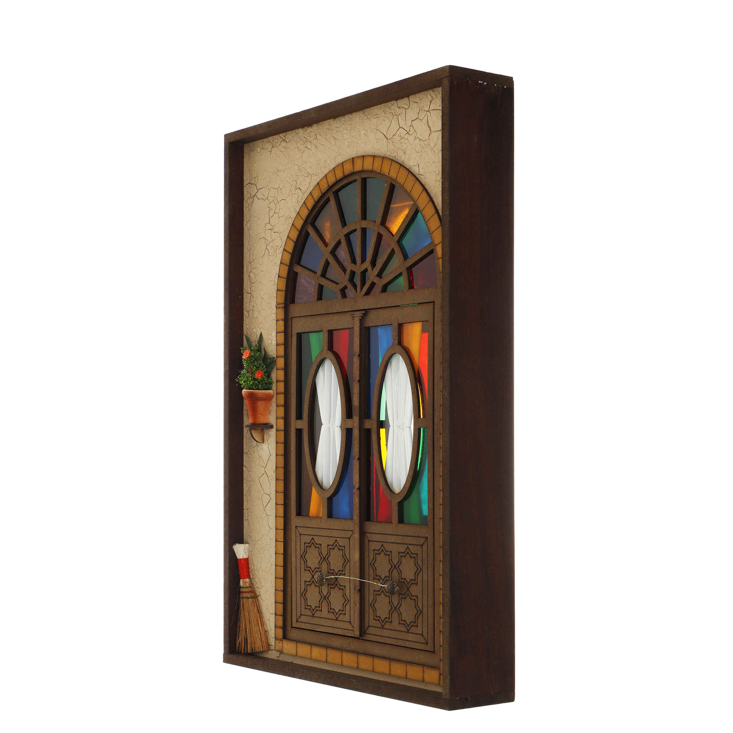 Handcrafted Persian Wooden Wall Key Holder with Traditional Style ...