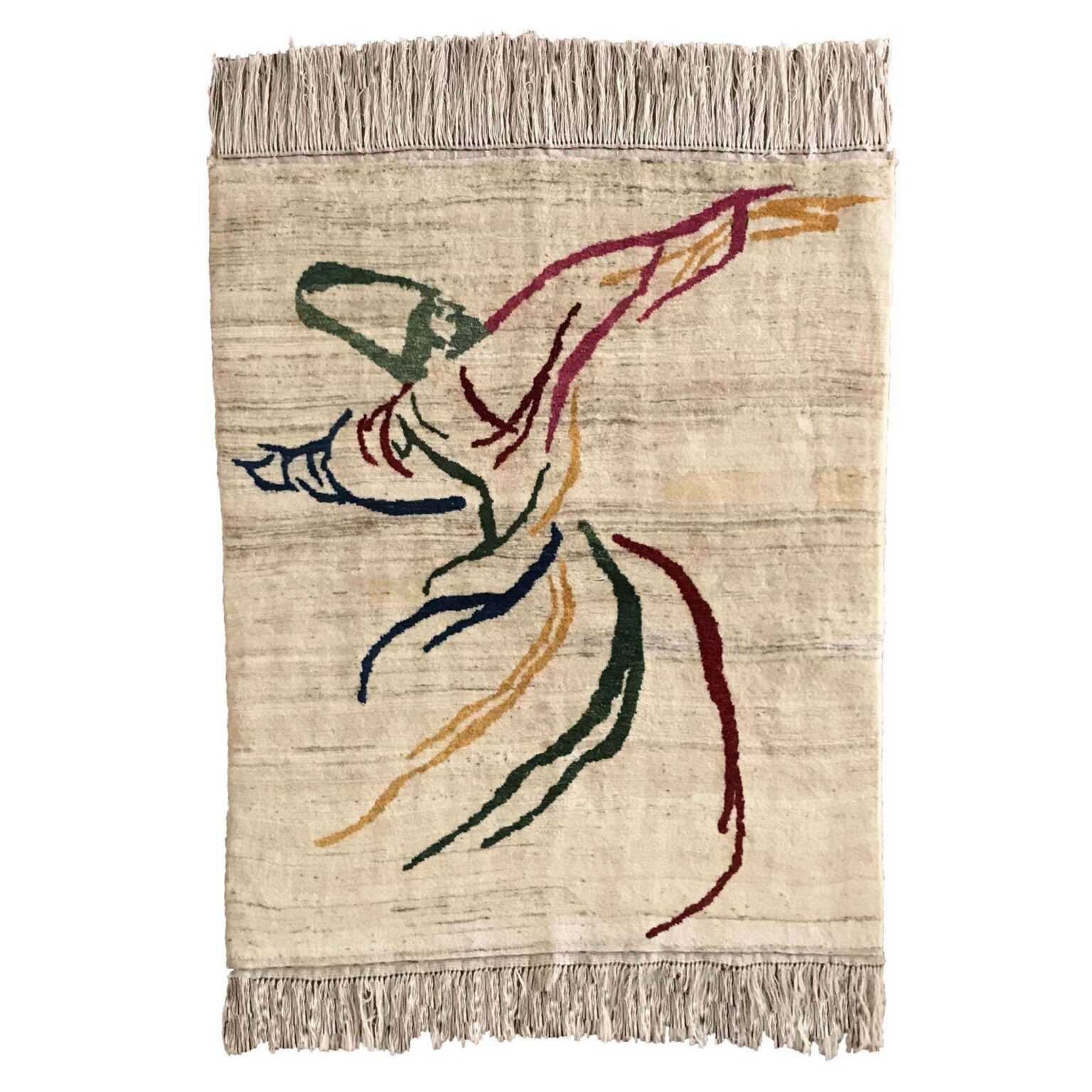 Ardabil Hand-Knotted Persian Carpet Model Gol Abrisham - ShopiPersia