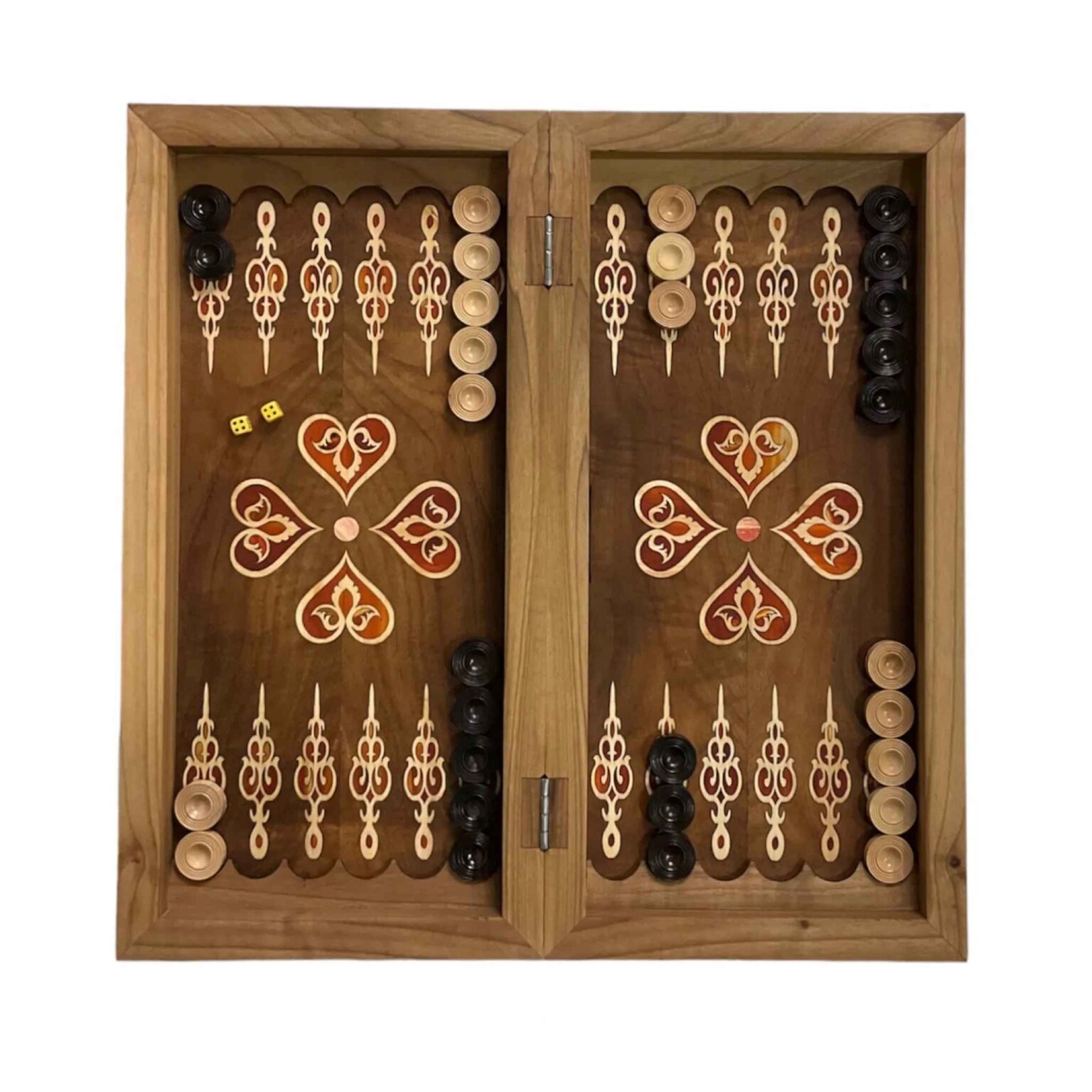 Wood Carved Backgammon Board Handcrafted with Persian Heritage Lion ...