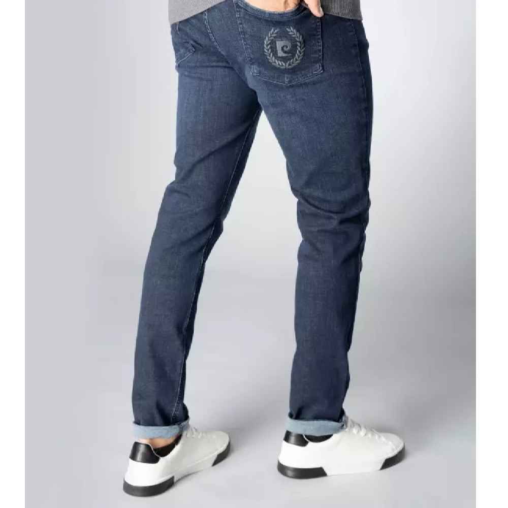 Cuffed Slim Fit Jeans for Men in Blue Featuring Any Occasion - ShopiPersia