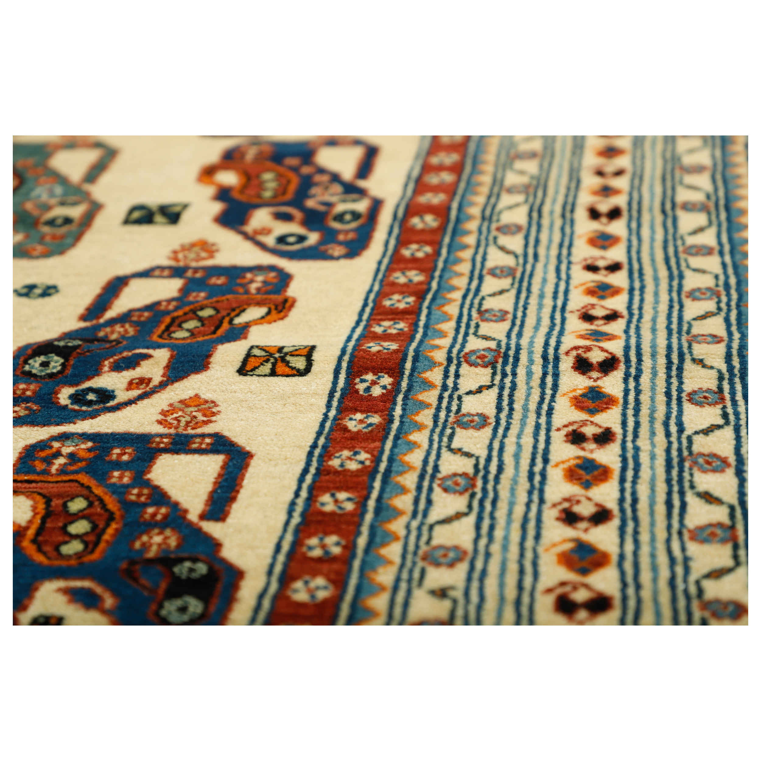 Genuine Genuine Persian Gabbeh Wool Rug Handwoven Bordered - ShopiPersia