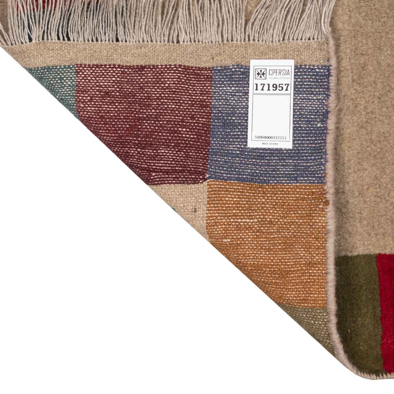 Genuine Persian Gabbeh Wool Rug Handwoven Bordered - ShopiPersia