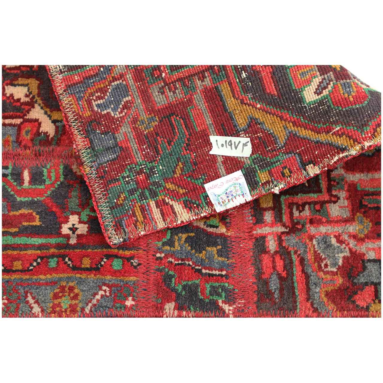 Vintage Persian Hand-Knotted Patchwork Carpet Baharan - ShopiPersia