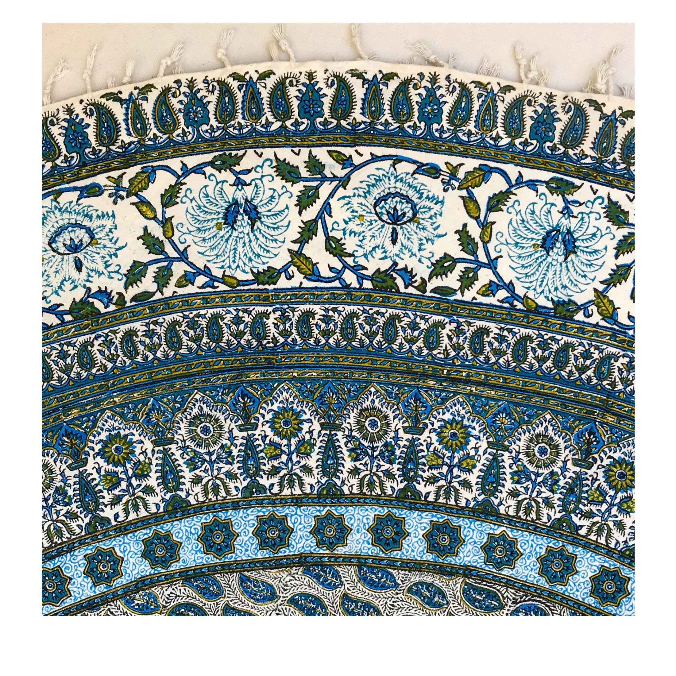 Iranian Tablecloth: Isfahan's Traditional Kalamkari Block Print Silva ...