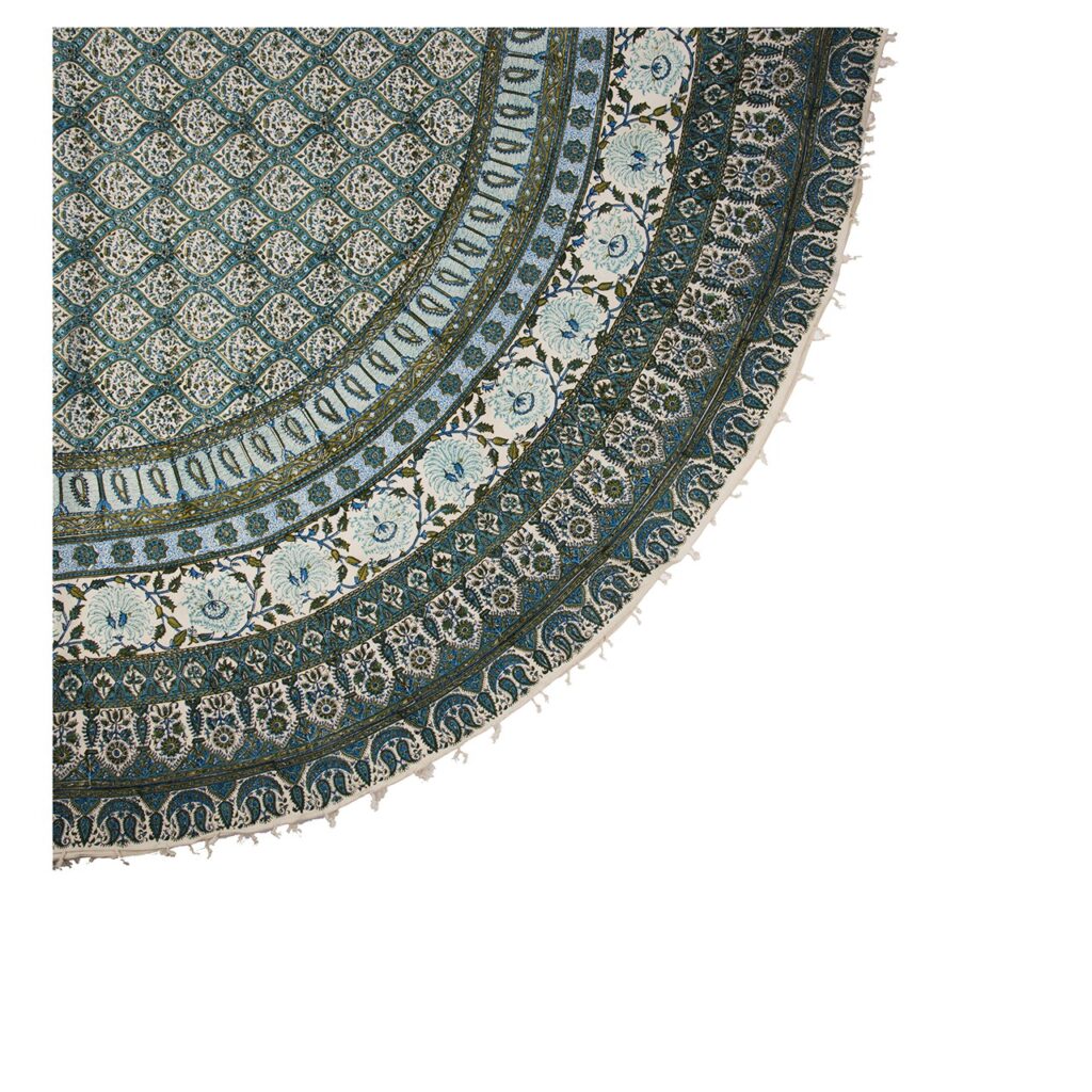 Iranian Tablecloth: Isfahan's Traditional Kalamkari Block Print Taban ...