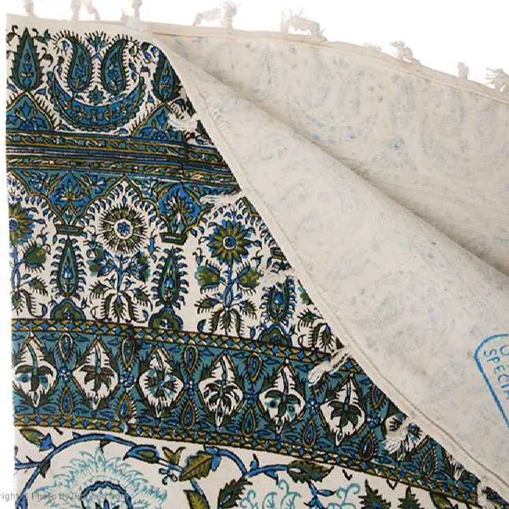 Iranian Tablecloth: Isfahan's Traditional Kalamkari Block Print Taban ...