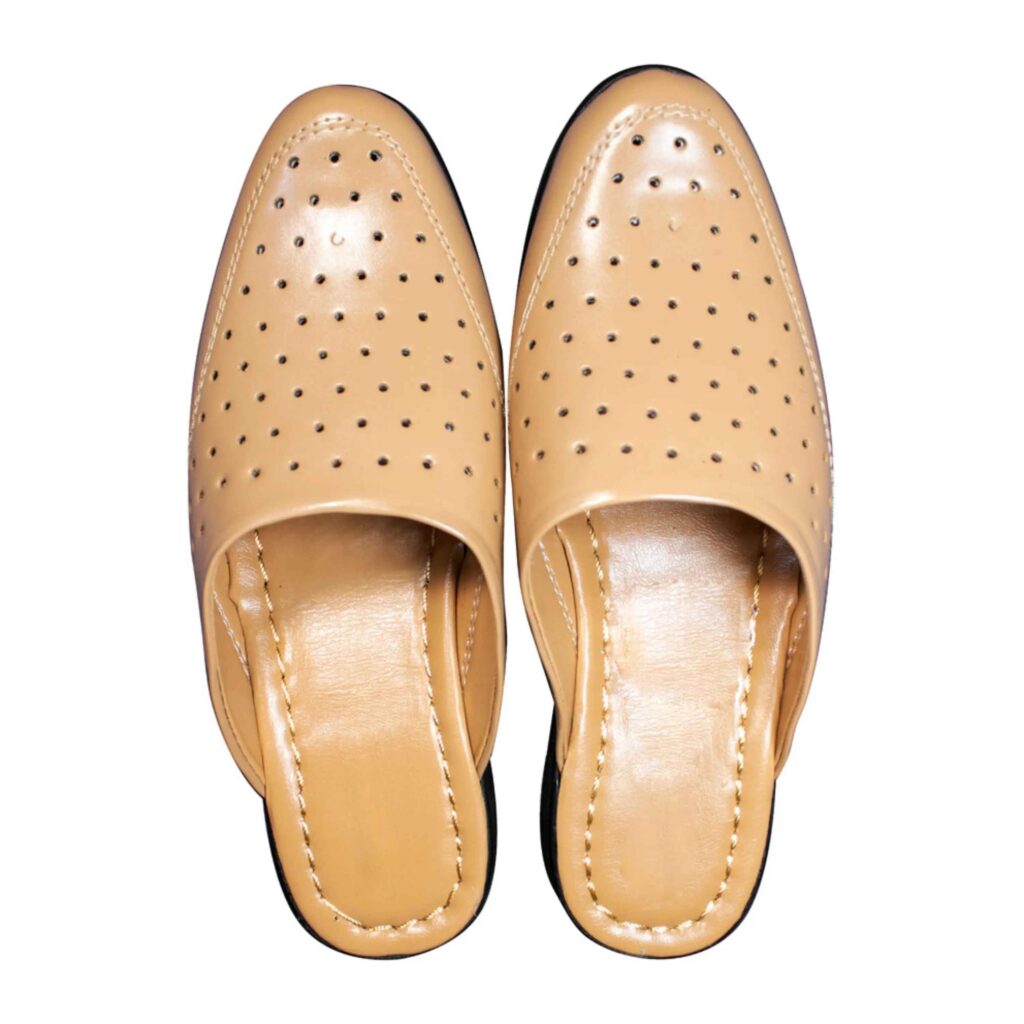 Nalain Mules Islamic Style with Real Leather for Men - ShopiPersia