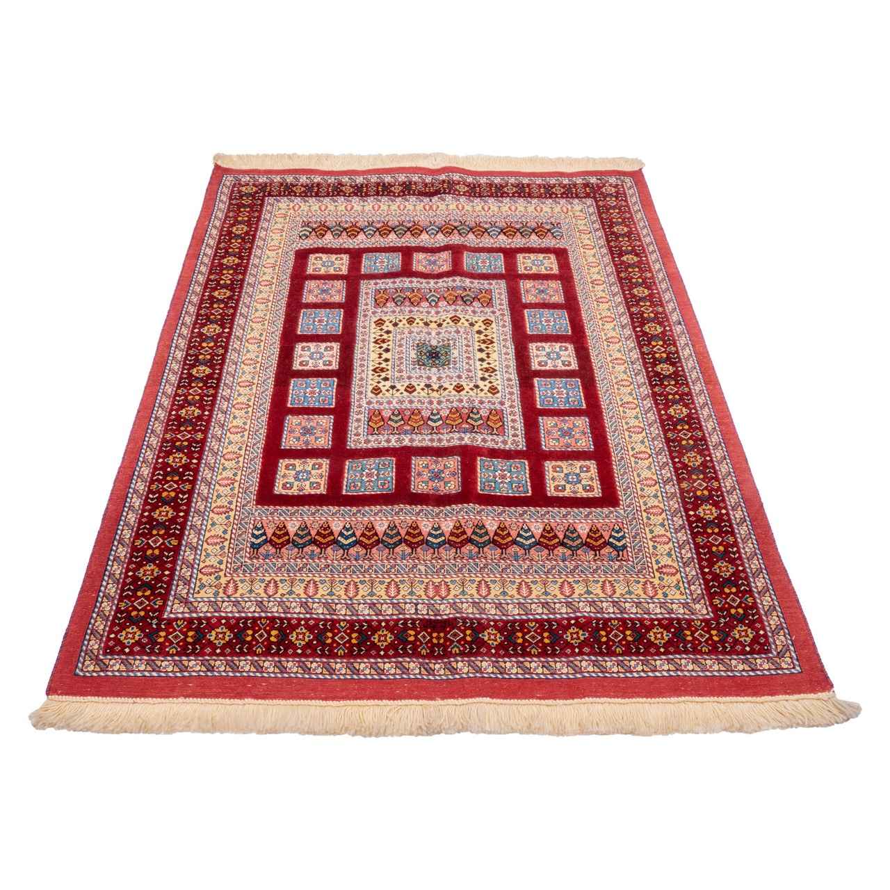 Authentic Persian Wool Kilim Rug Handwoven in Khorasan Geometric ...