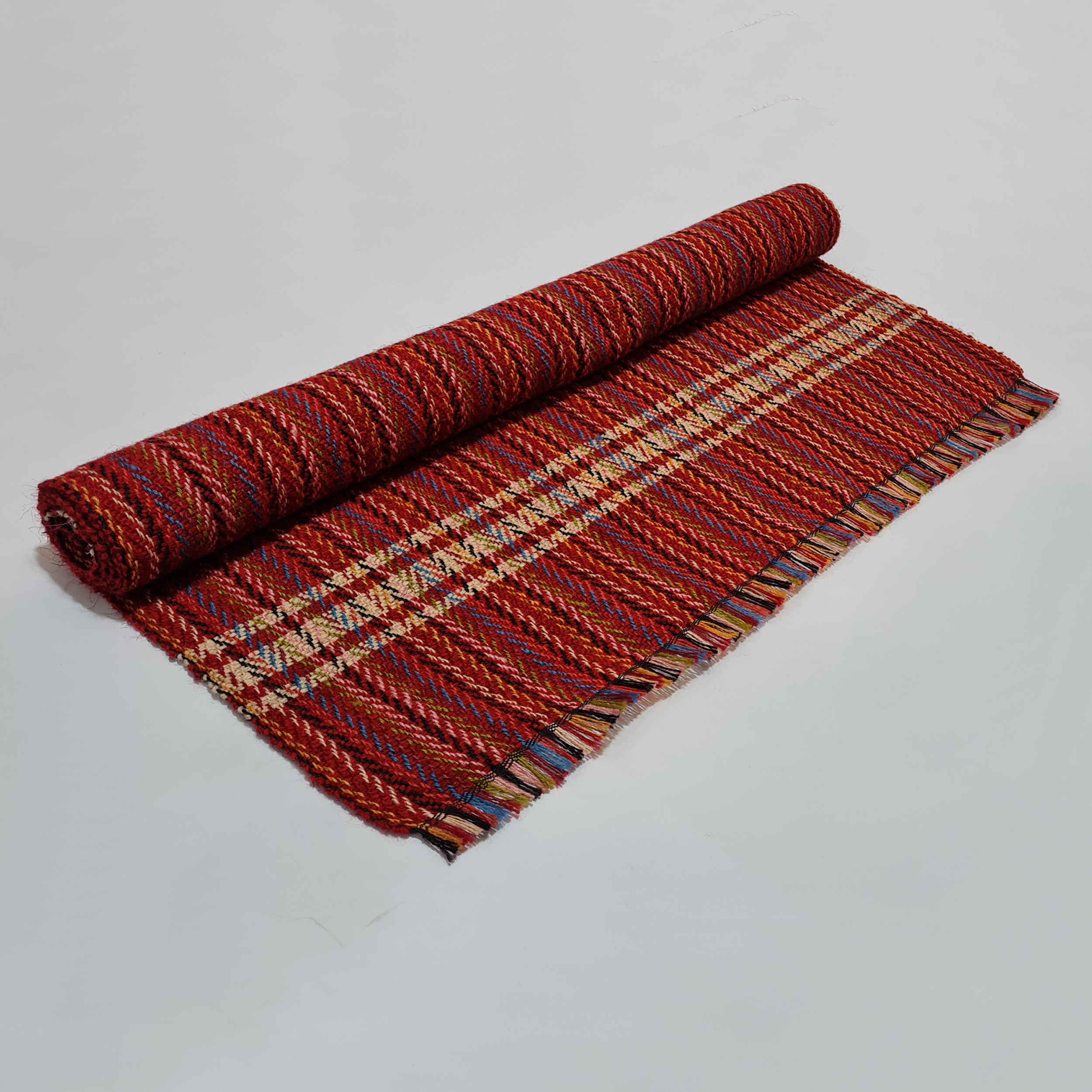 Persian Jajim Rug Flat-Woven in Lorestan Red - ShopiPersia