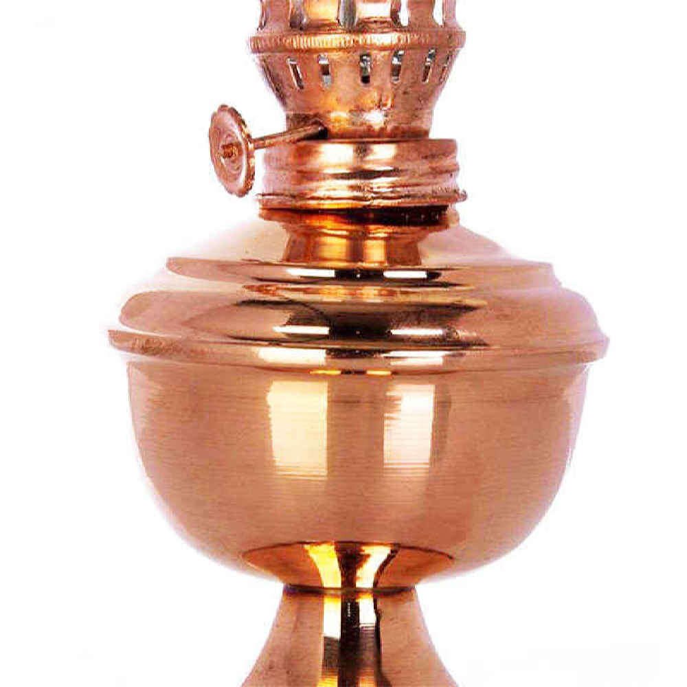 Persian Kerosene Oil Lamp with Copper Base in Shah Abbasi Design ...