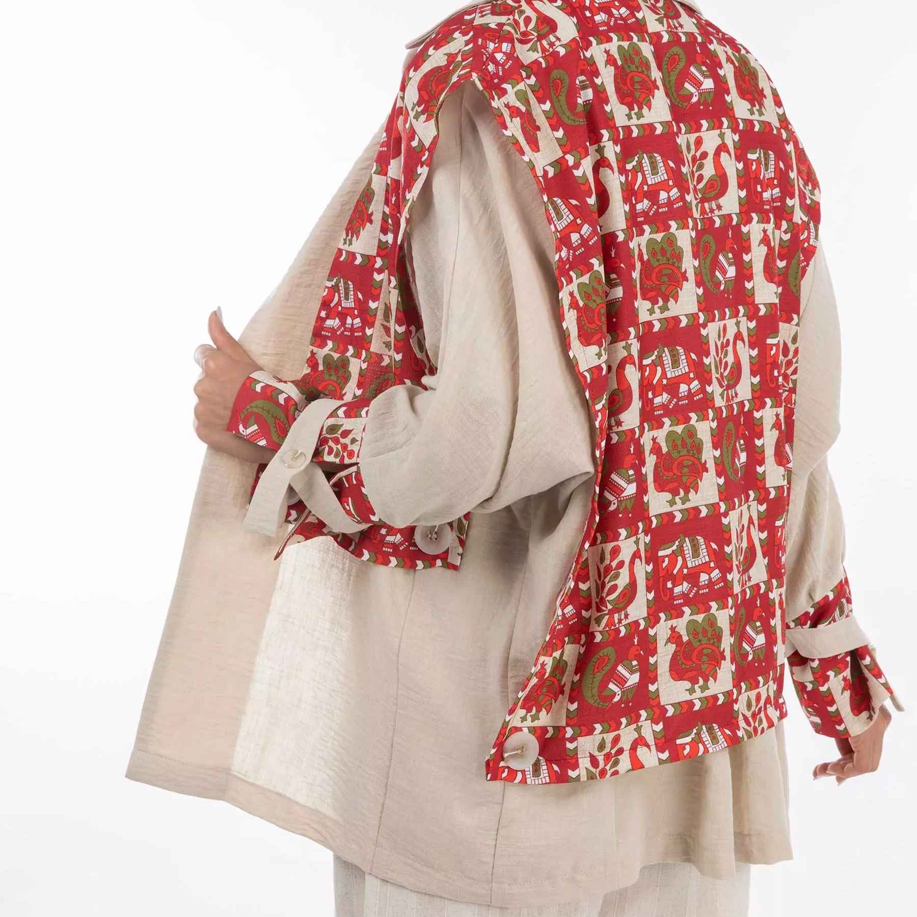 Persian Manto Loose Fit Cotton Fabric for Women - ShopiPersia