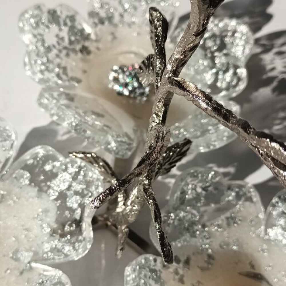 Resin Serving Platter for Nuts and Sweets Flower Design - ShopiPersia