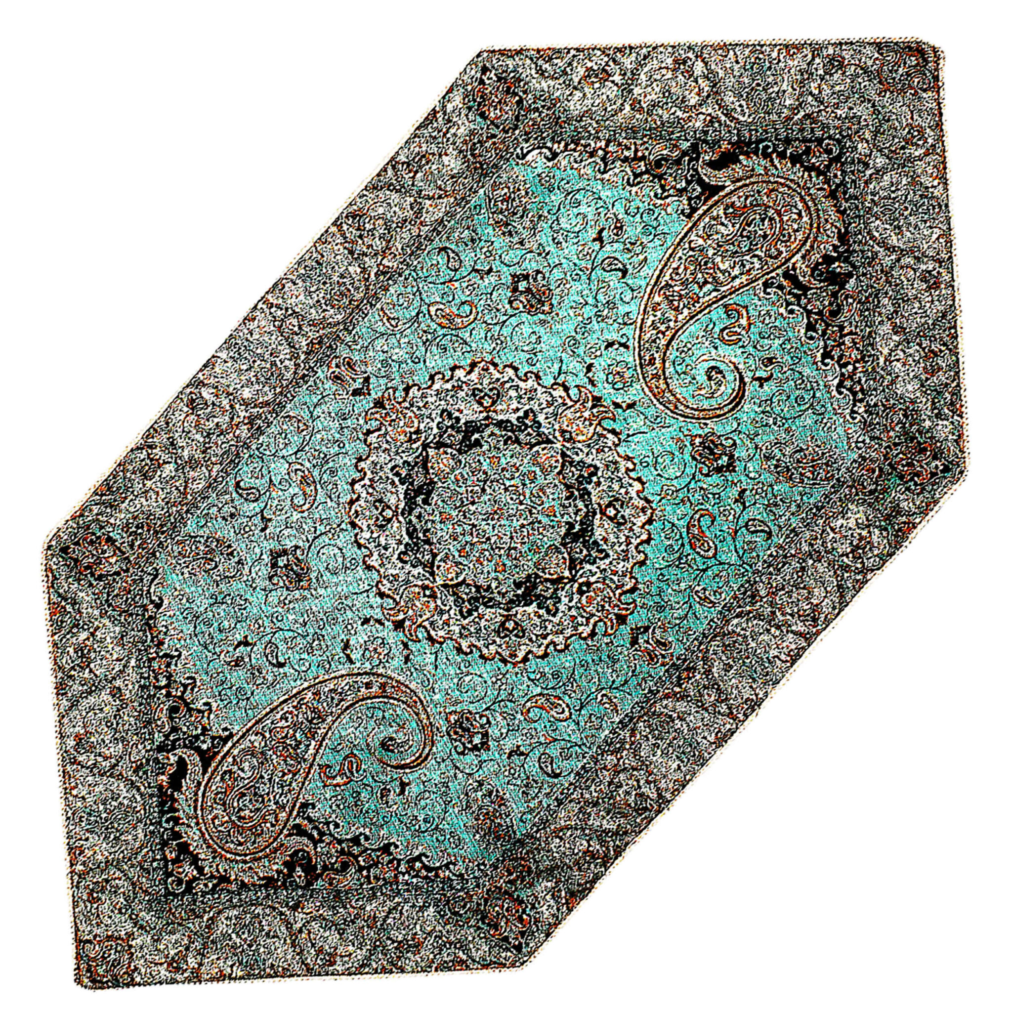 Set of 3 Termeh Tablecloth Luxurious with Persian Paisley Pattern Shiva ...