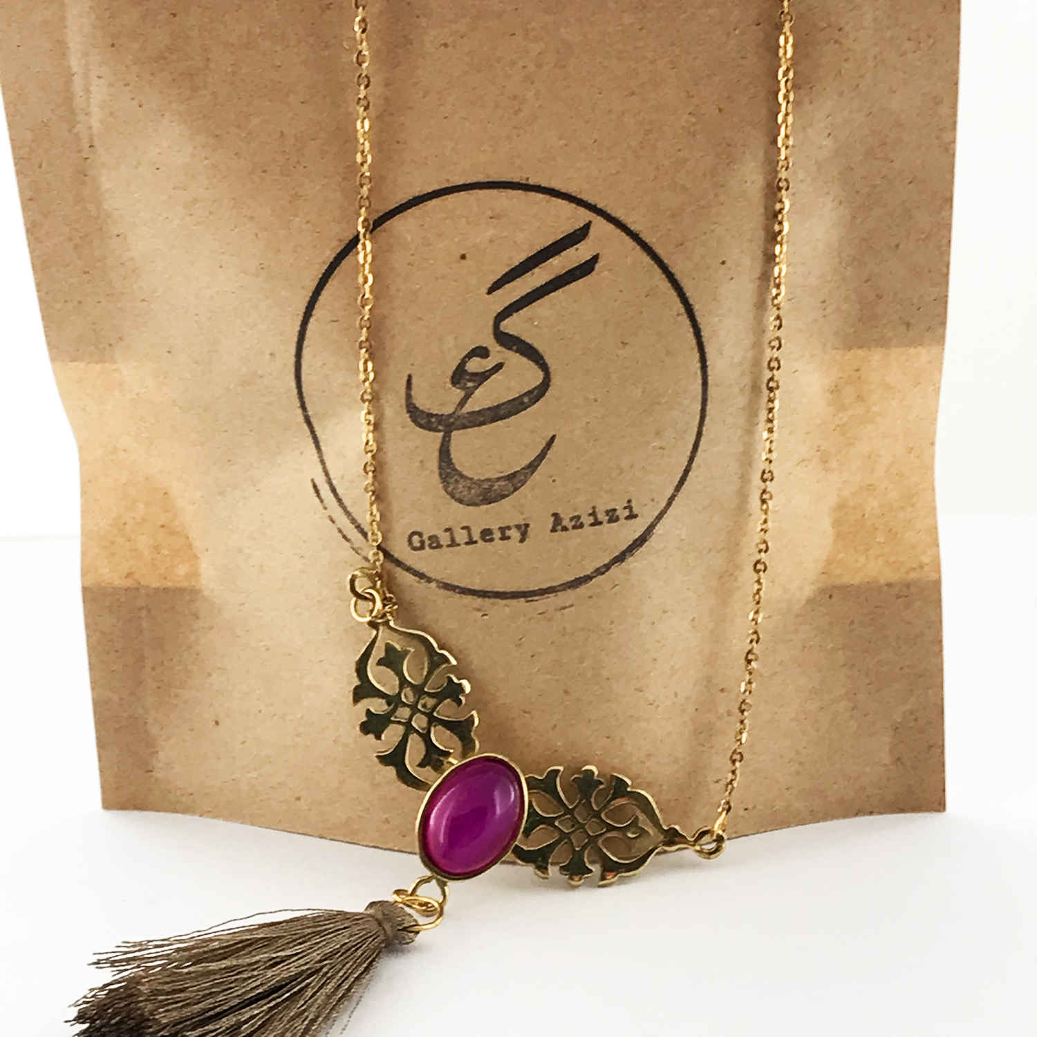 Steel Necklace with Persian Traditional Design for Women - ShopiPersia