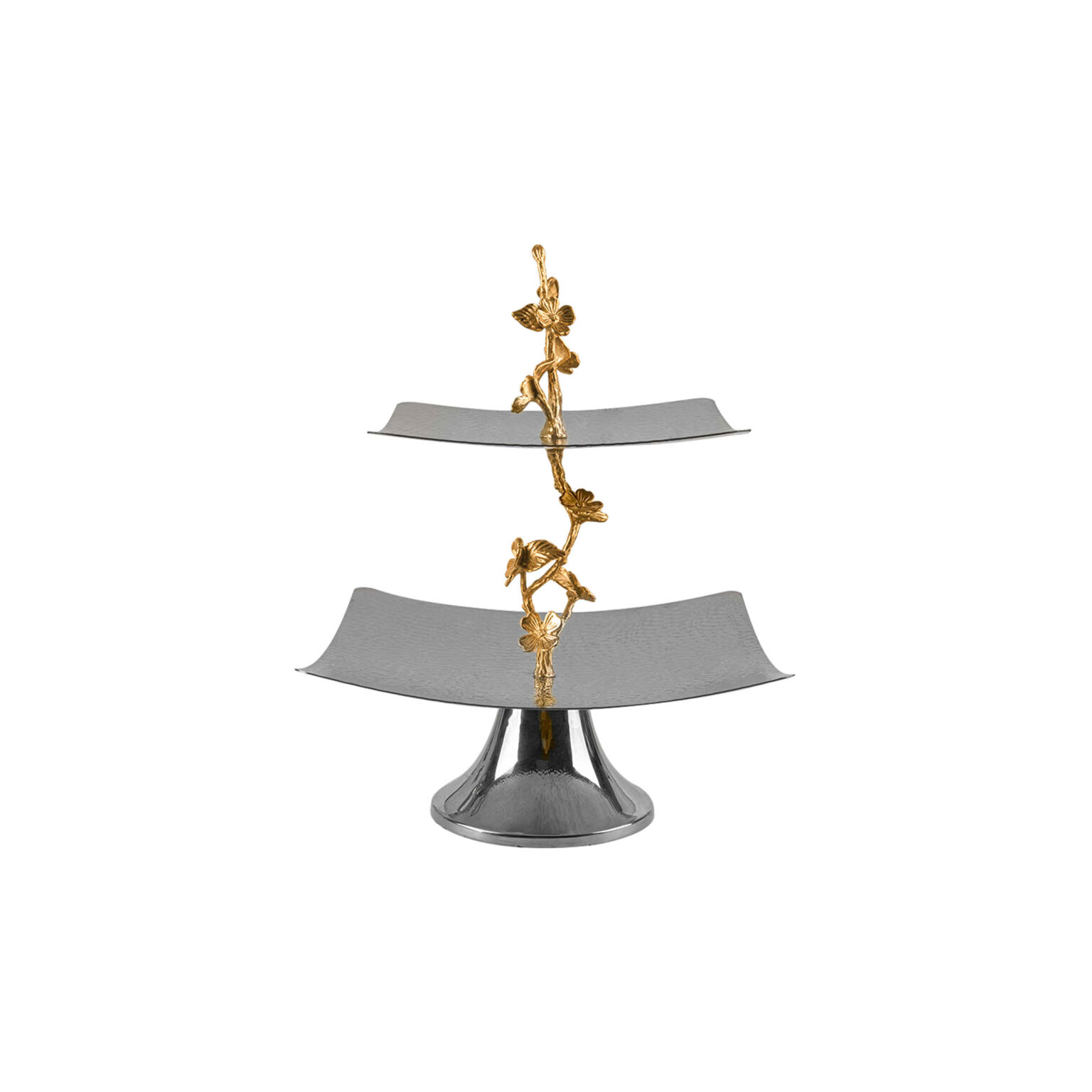 Steel Serving Stand 2 Tiers for Snacks and Sweets - ShopiPersia