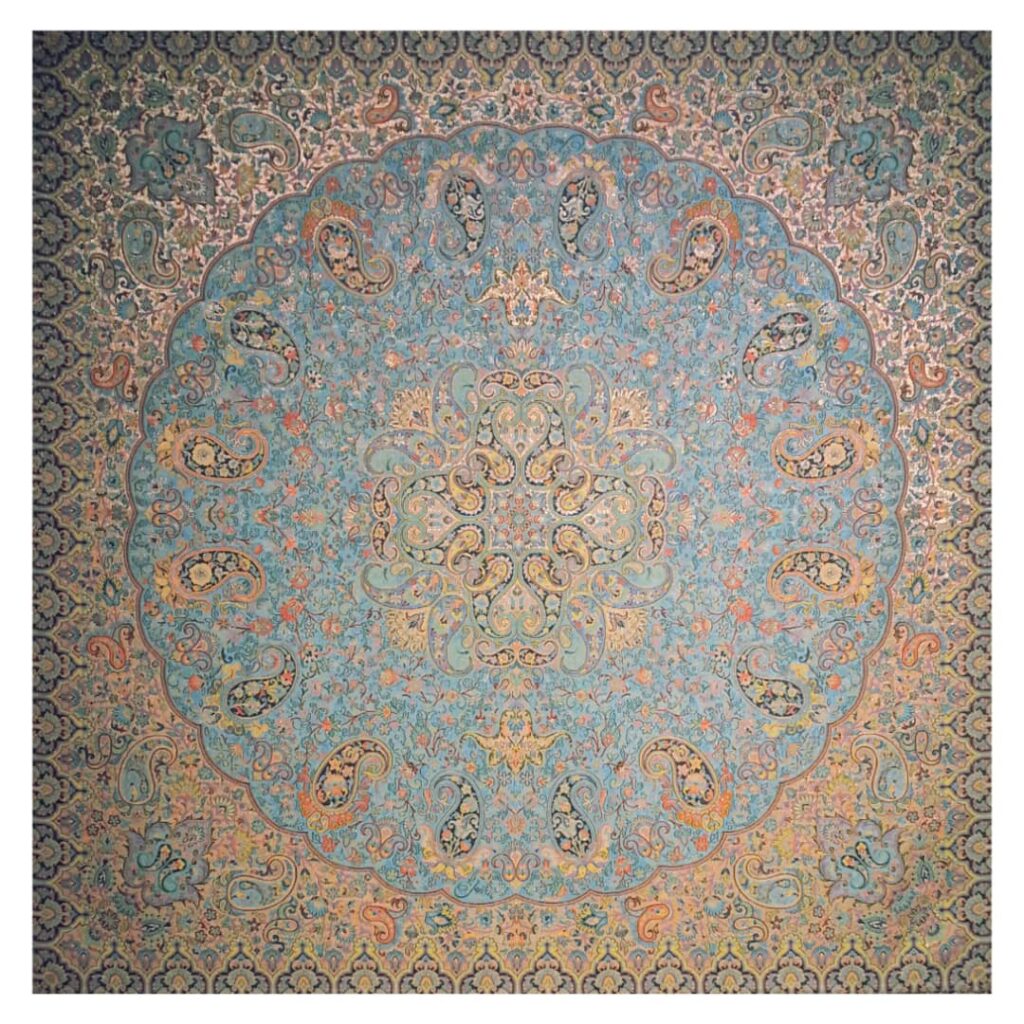 Termeh Tablecloth Luxurious with Persian Paisley Pattern Shahpasand III ...