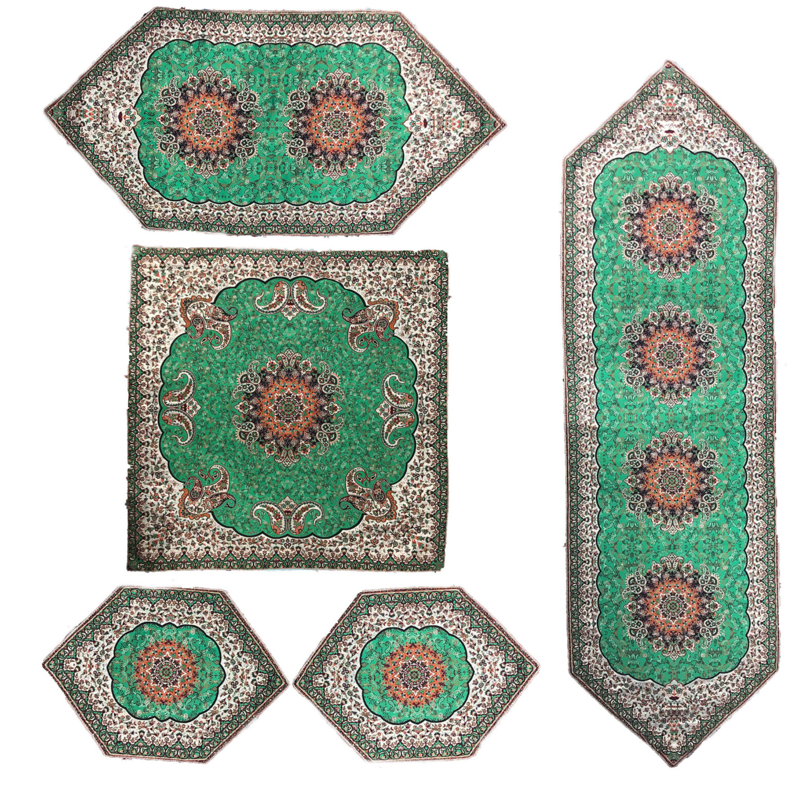 Iranian Tablecloth: Isfahan's Traditional Kalamkari Block Print Blue ...