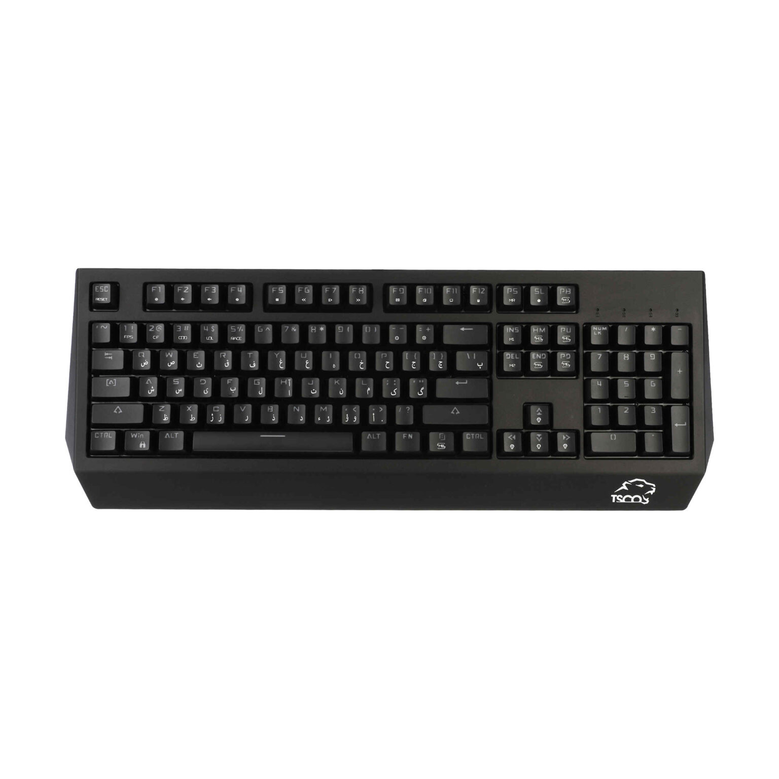 Tesco Gaming Keyboard with Persian Keycaps TK8021L - ShopiPersia
