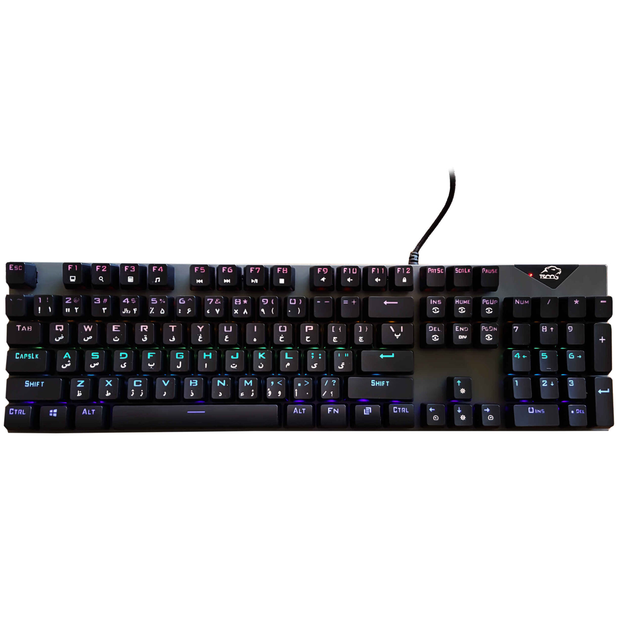 Tesco Gaming Keyboard with Persian Keycaps GK 8128 - ShopiPersia