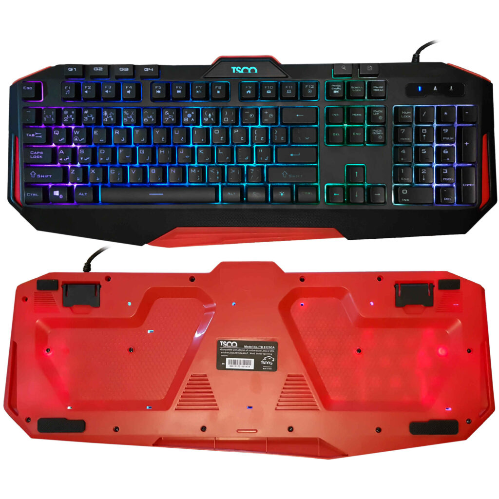 Tesco Gaming Keyboard with Persian Keycaps TK 8123 - ShopiPersia