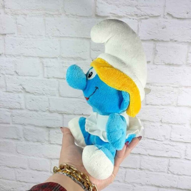The Smurfs Blue Stuffed Toy - Classic Cartoon Character Plush Doll ...