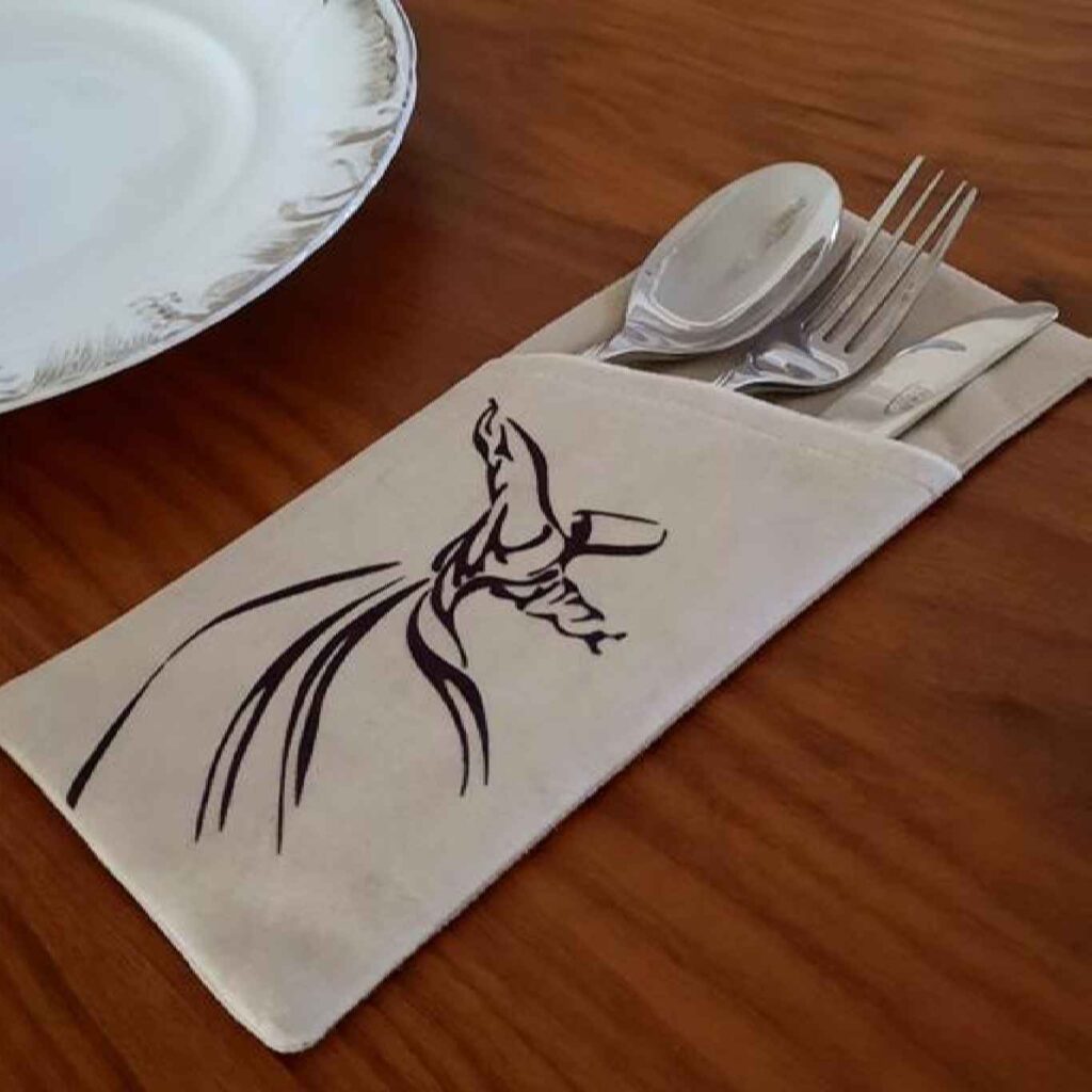 Velvet Cutlery Pouch - Perfect for Dining Table Decoration - ShopiPersia