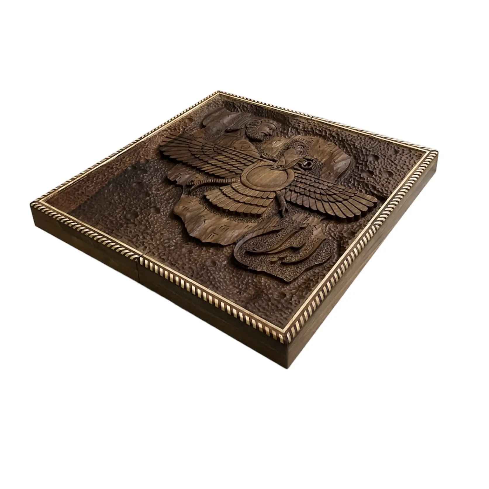 Wood Carved Backgammon Board Handcrafted with Persian Heritage ...