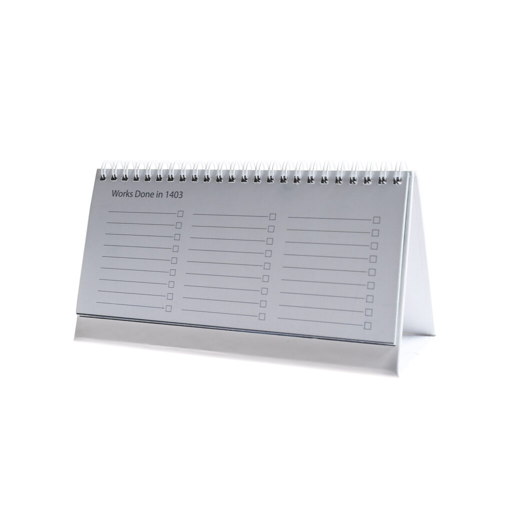 1403 Persian Desk Calendar Model Whale - ShopiPersia