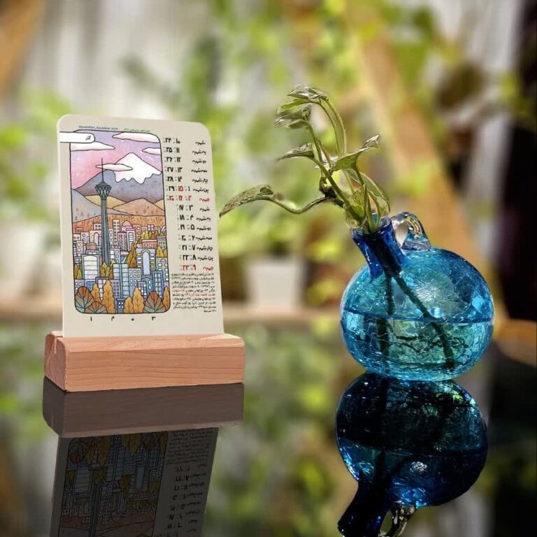 1403 Persian Desk Calendar Monthly Model Tehran - ShopiPersia