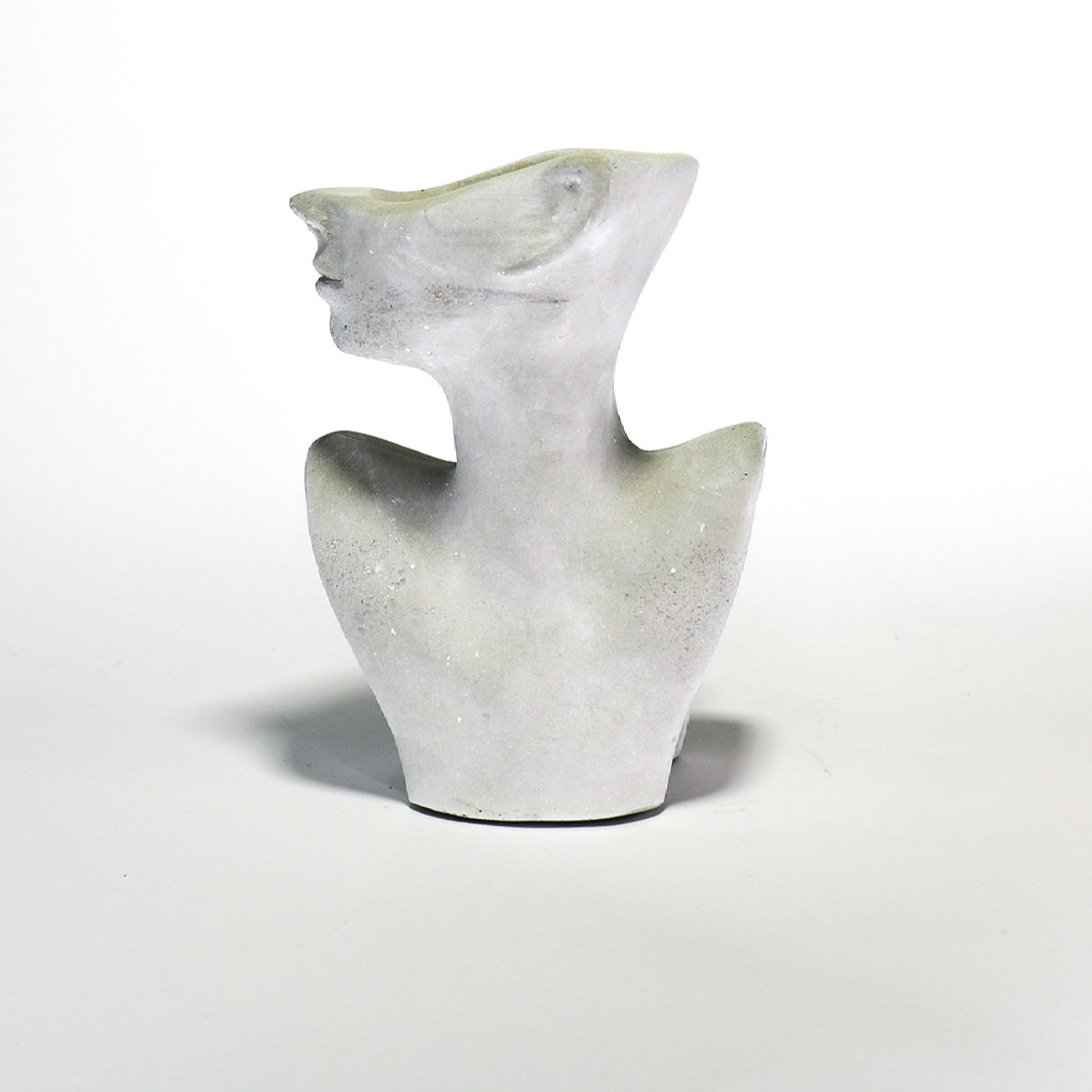 Decorative Concrete Sculpture Vase in Woman's Body Shape - ShopiPersia