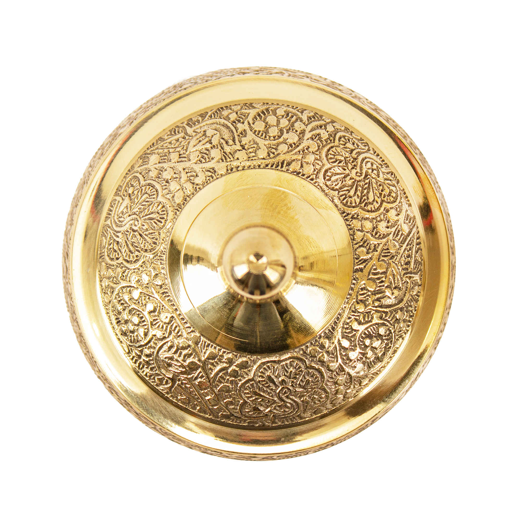 Brass Sugar Bowl with Lid Tavoos - ShopiPersia