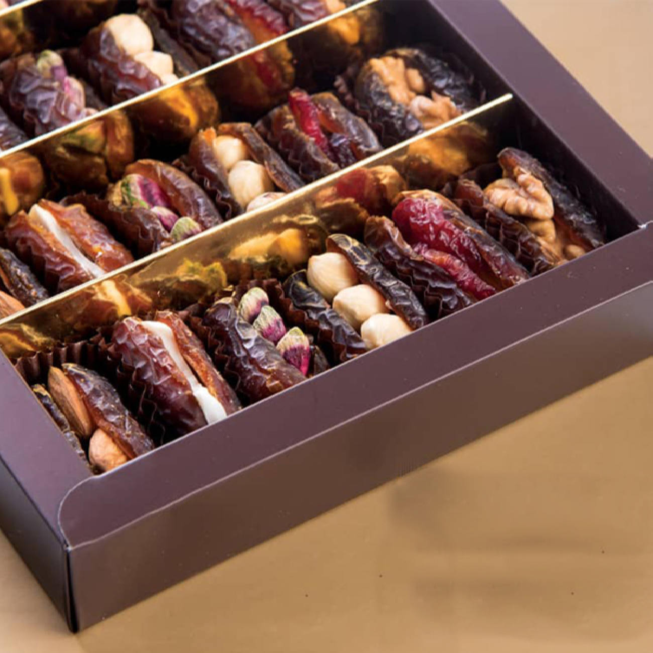 Dried Iranian Dates - Piarom Variety Stuffed with Nuts - ShopiPersia