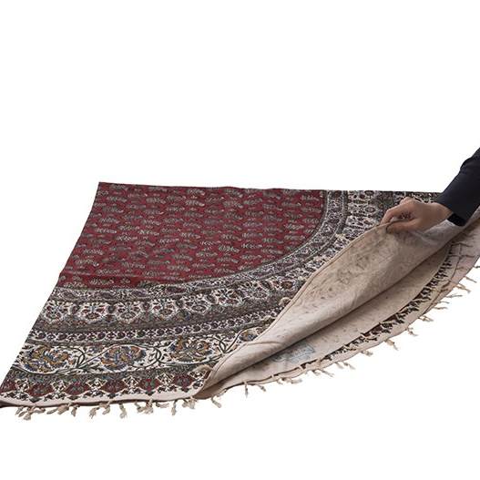 Iranian Tablecloth: Isfahan's Traditional Kalamkari Block Print Circle ...