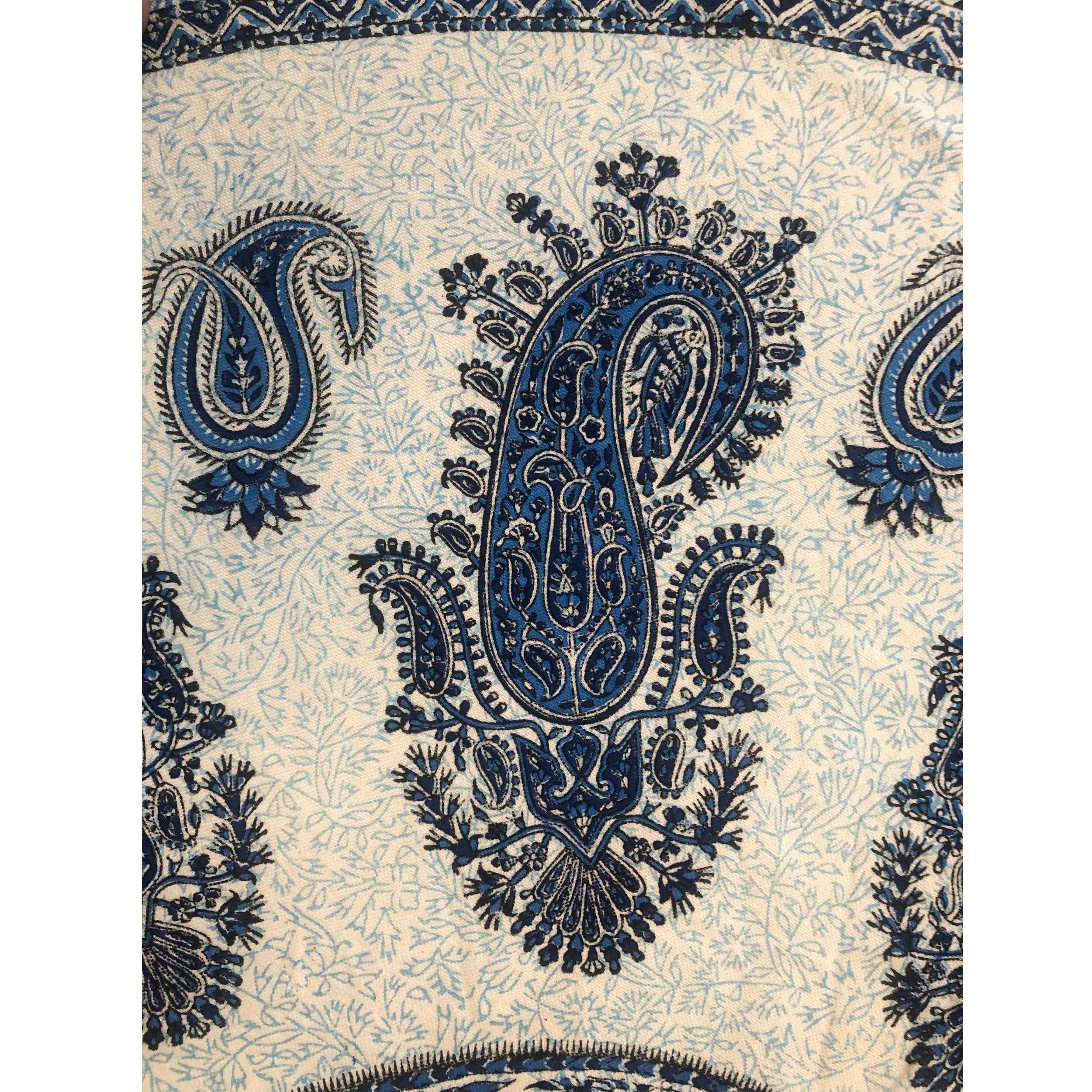 Iranian Tablecloth: Isfahan's Traditional Kalamkari Block Print Ghajar ...