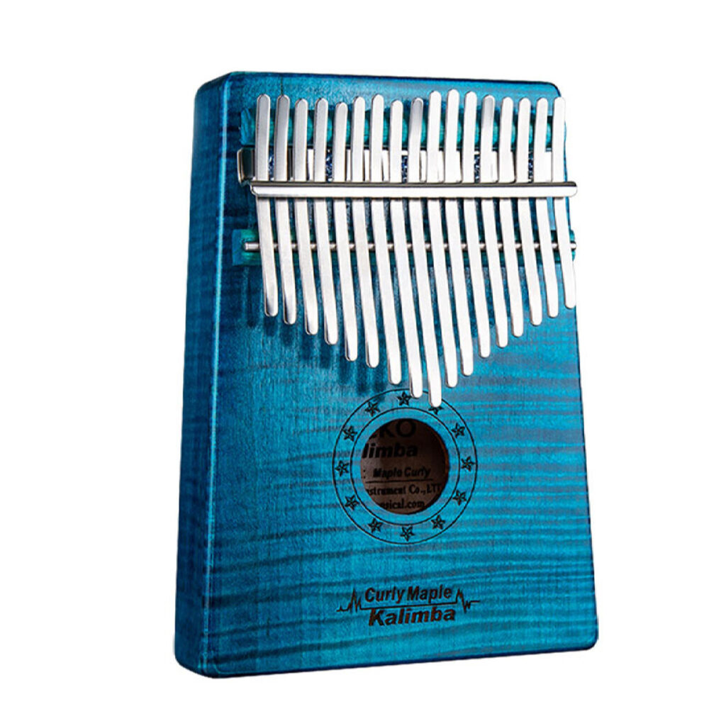 Kalimba Thumb Piano Instrument 17 Keys Model Gecko K17MC-BL Blue ...