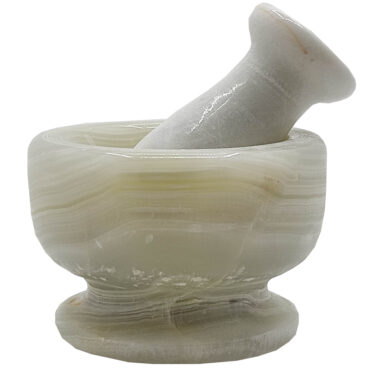 Marble Mortar & Pestle Set Handcrafted for Herb and Spice - ShopiPersia