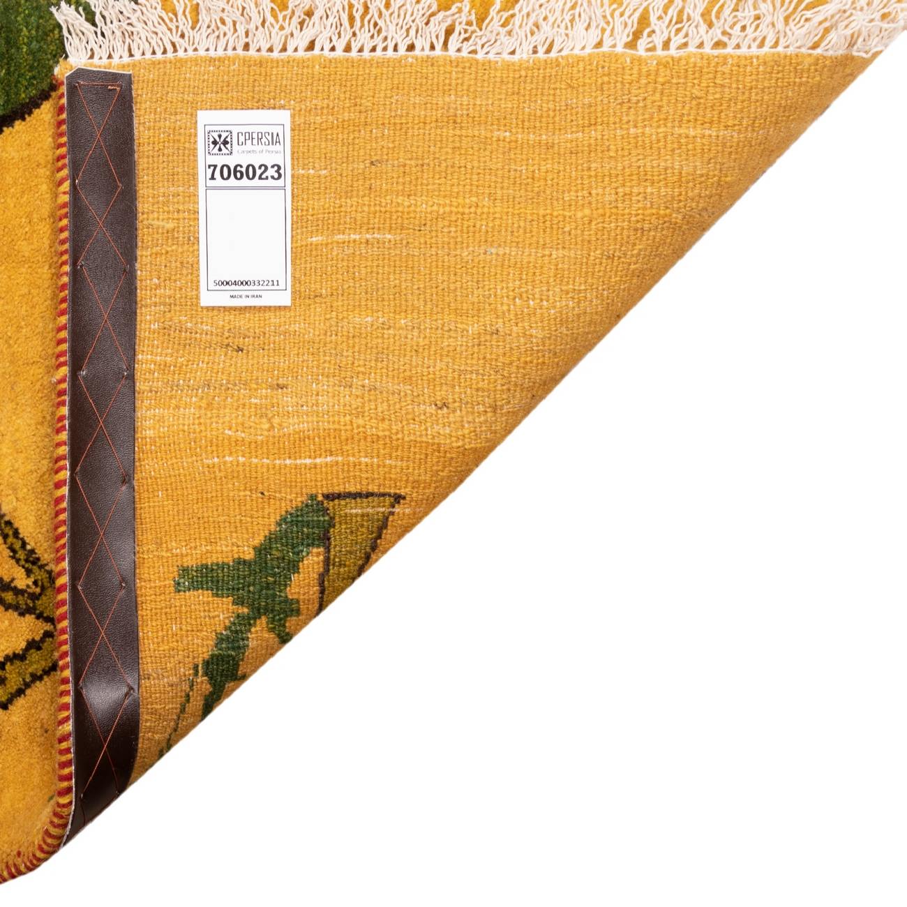 Persian Gabbeh Wool Rug Handwoven in Fars Yellow - ShopiPersia