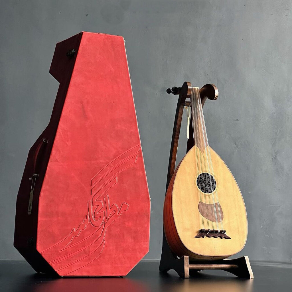 Persian Oud Hard Case Luxurious Handmade with Natural Leather Covering ...