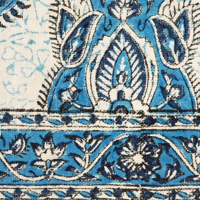 Persian Tablecloth: Isfahan's Traditional Kalamkari Block Print Blue ...