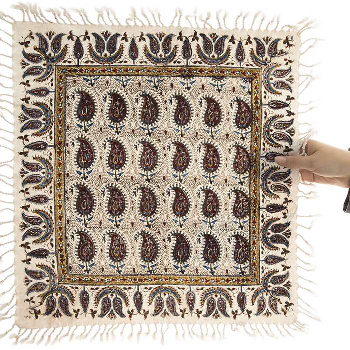 Persian Tablecloth: Isfahan's Traditional Kalamkari Block Print Vira ...