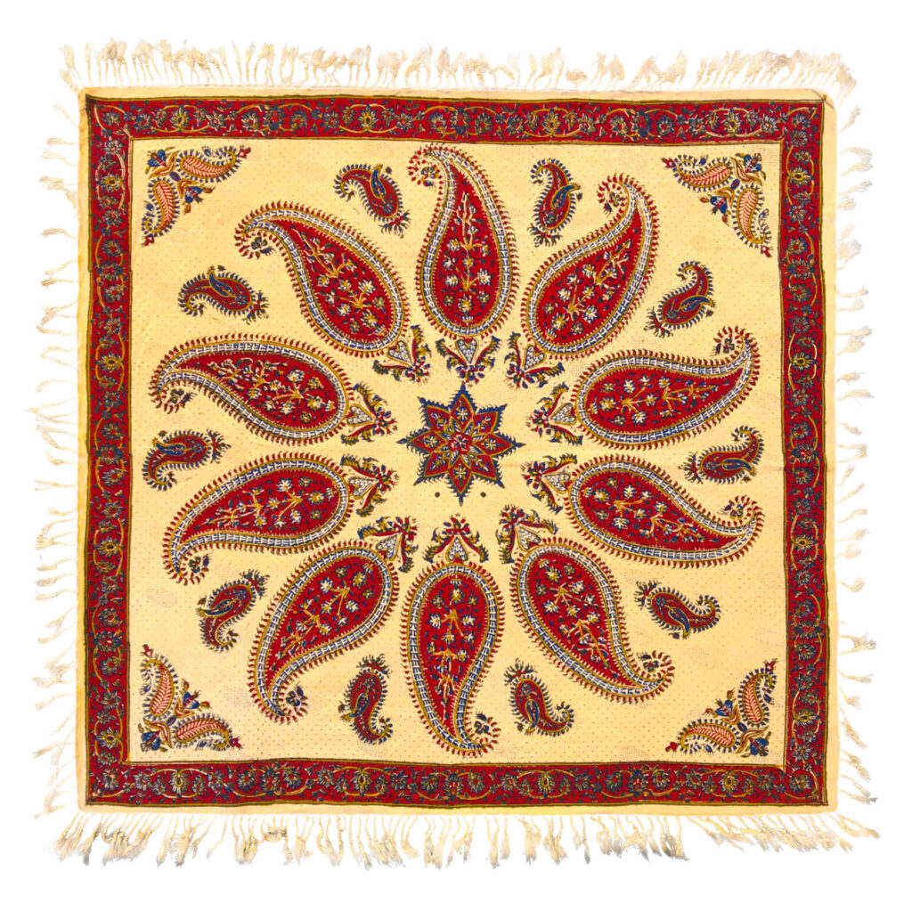 Iranian Tablecloth: Isfahan's Traditional Kalamkari Block Print ...