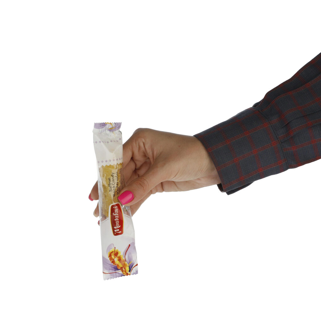 Saffron-Flavored Nabat Iranian Rock Candy on Stick 100 Pcs - ShopiPersia