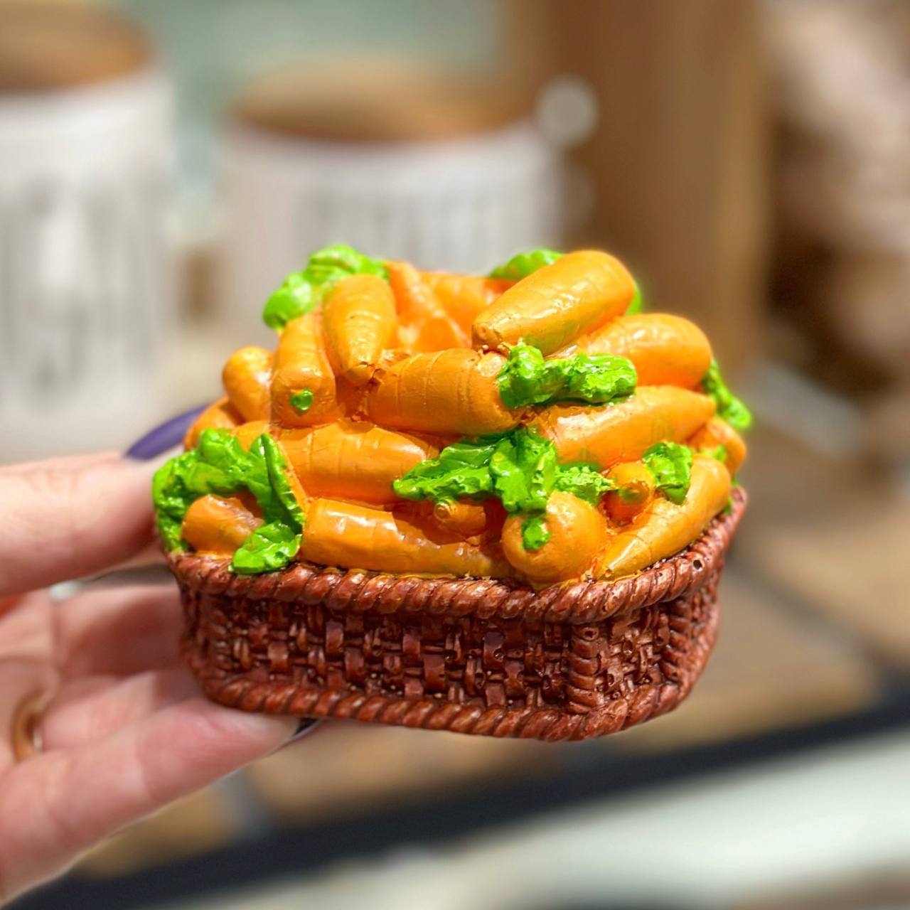 Orange Carrots in Basket Toothpick Holder - ShopiPersia