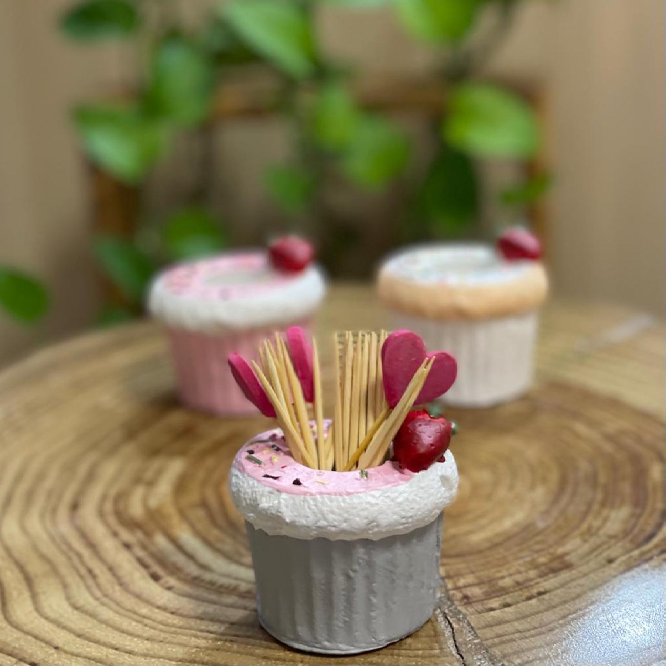 Strawberry Cupcake Toothpick Holder – Perfect for Home and Restaurants ...
